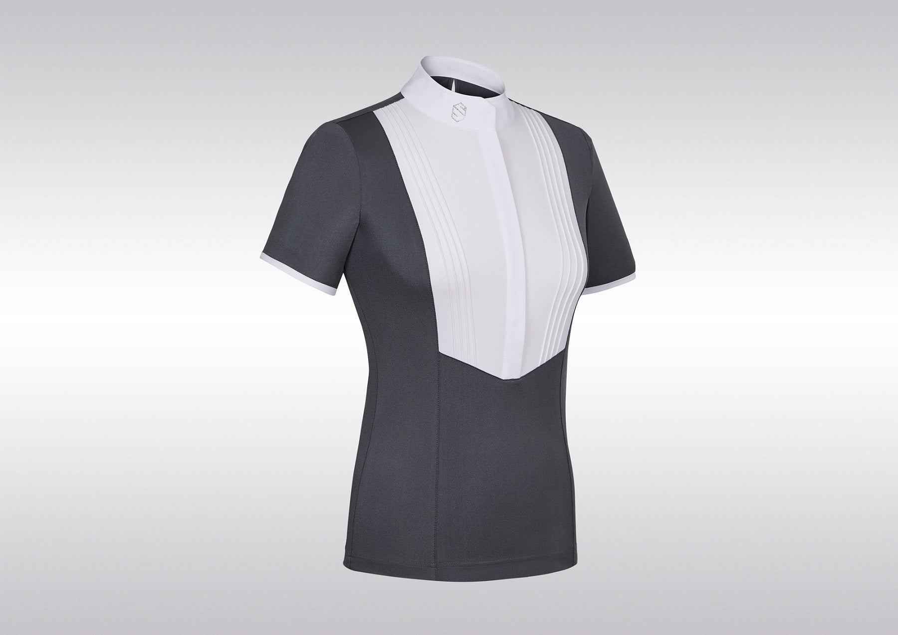 Samshield Sixtine Competition Shirt - Grey – Horse & Rider Equestrian ...