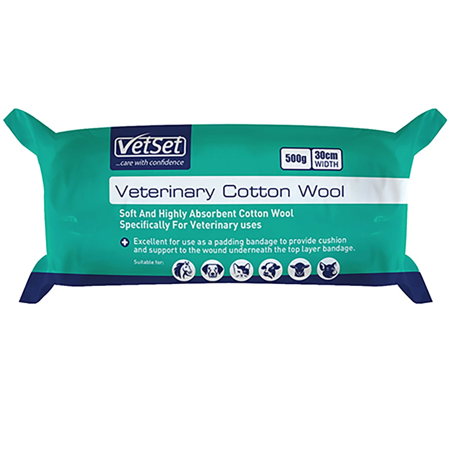 VetSet Veterinary Cotton Wool 500g – Horse & Rider Equestrian Retailer